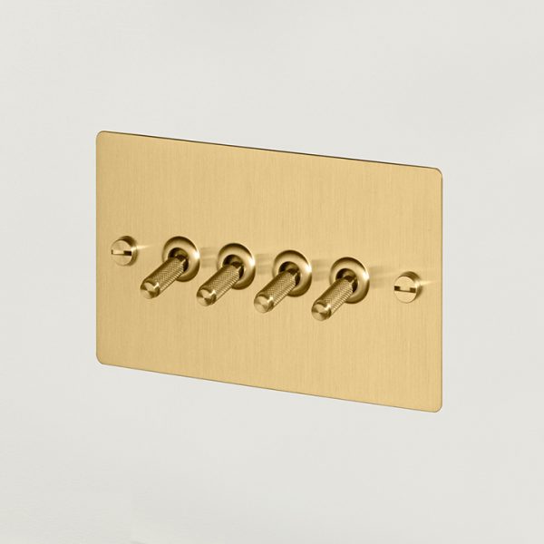 4G Toggle Switch / Brass - URBANLOFT