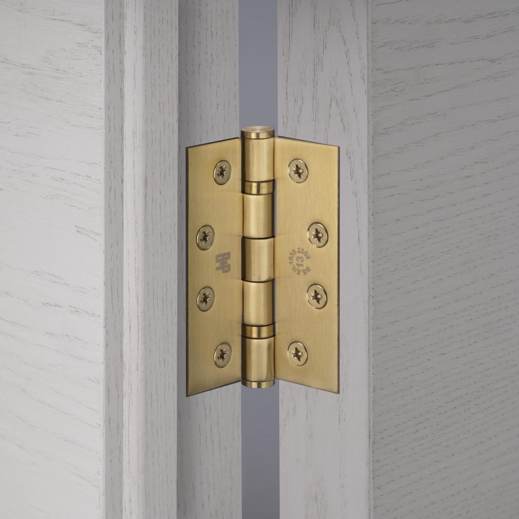 Door Hinge / 102 X 76 X 3 mm / Brass - URBANLOFT